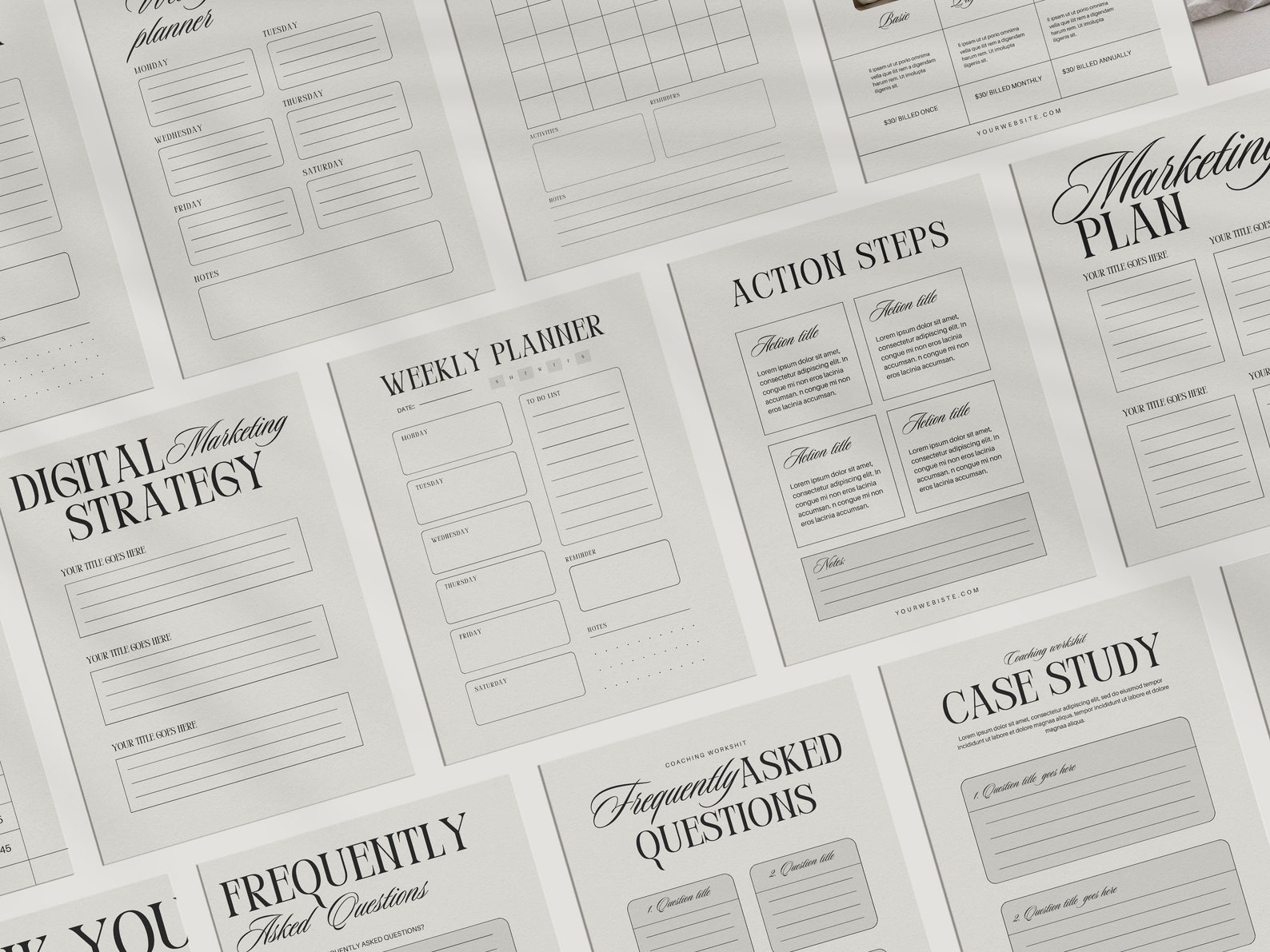 80-page Canva Coaching Workbook Template | A4 & US Letter | Editable ...