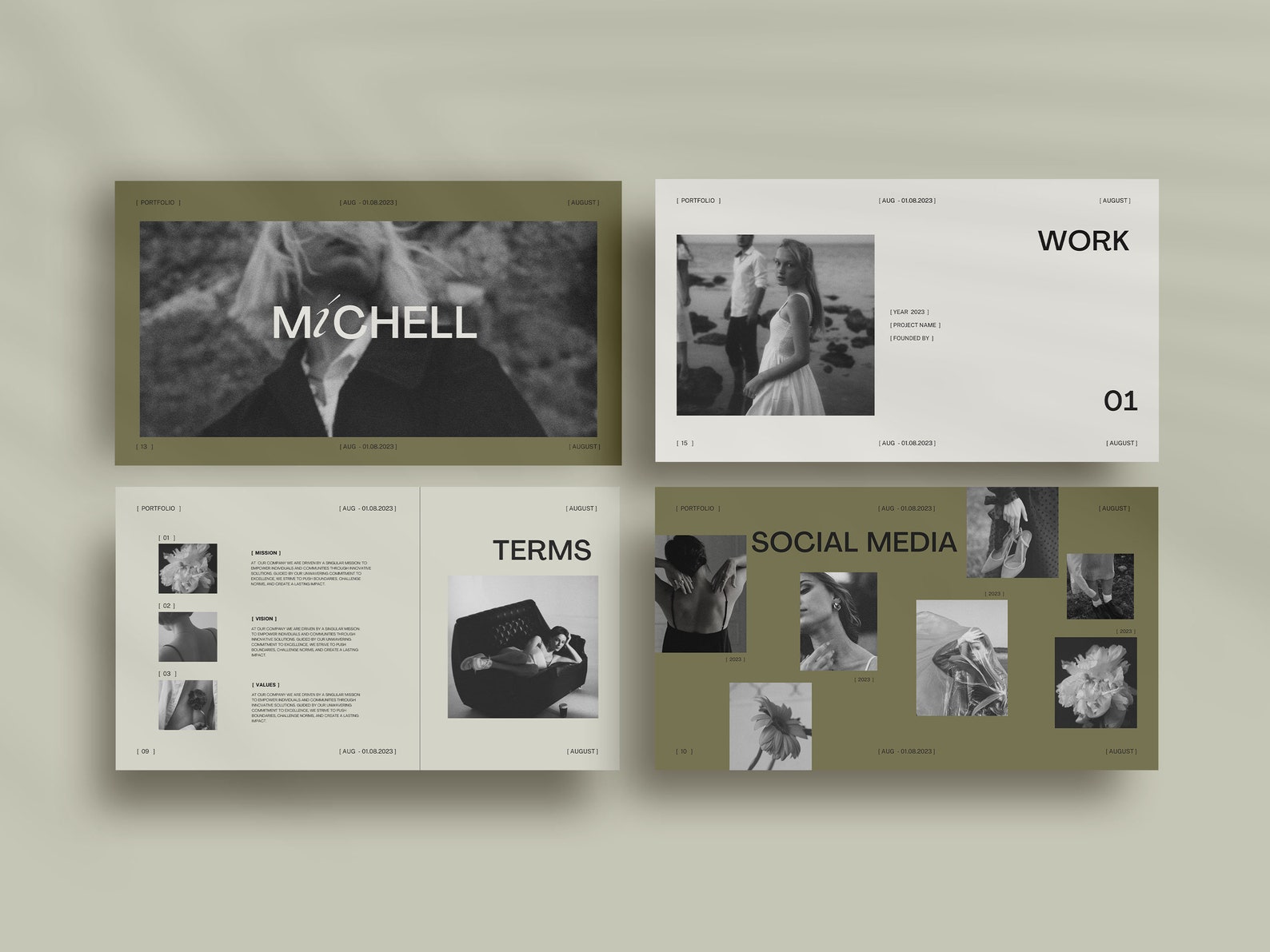 Customizable Portfolio Canva Template | Editable Presentation for ...