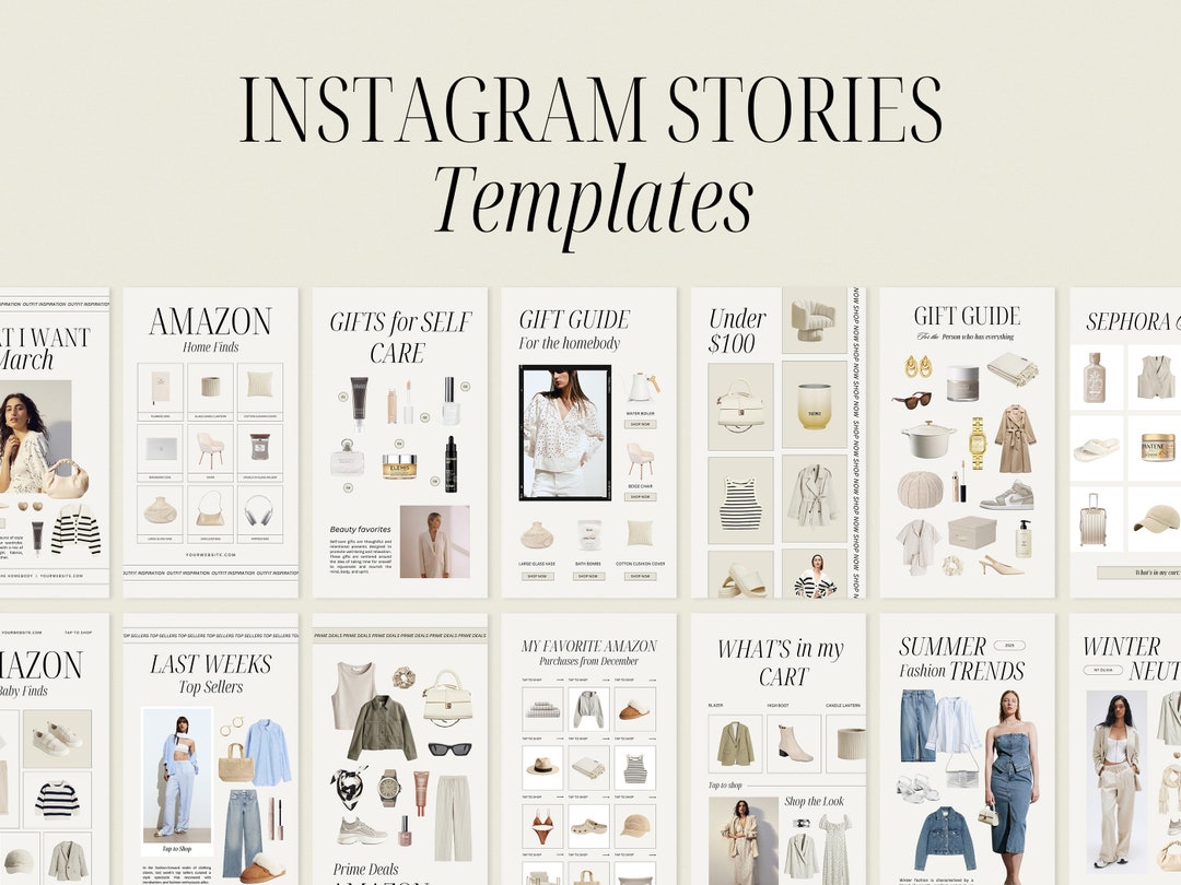 20 Editable Canva LTK Instagram Stories Template, LTK Fashion Canva ...