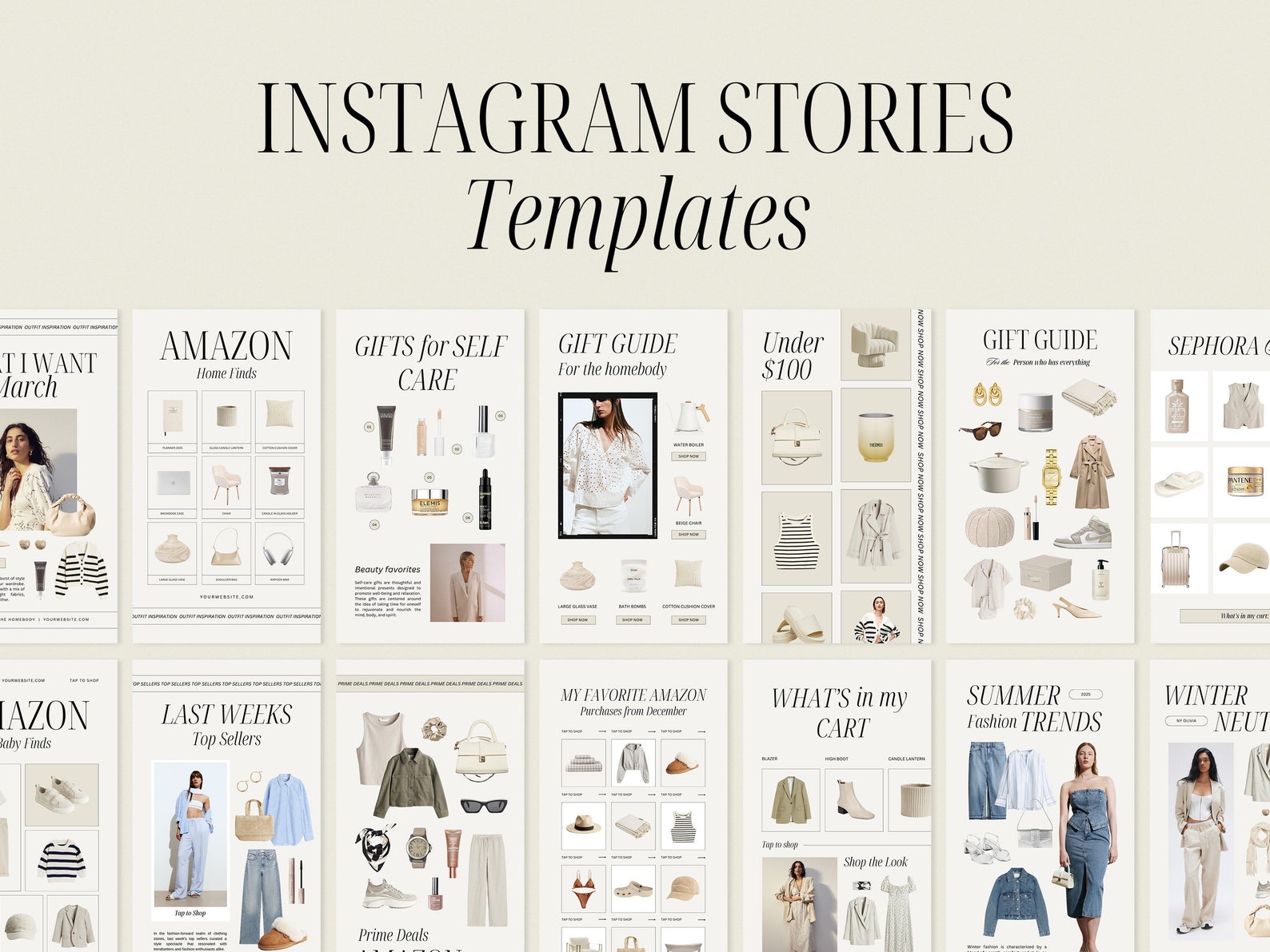 20 Editable Canva LTK Instagram Stories Template, LTK Fashion Canva ...