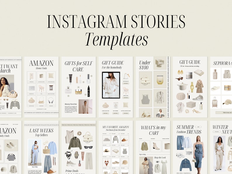 20 Editable Canva LTK Instagram Stories Template, LTK Fashion Canva ...