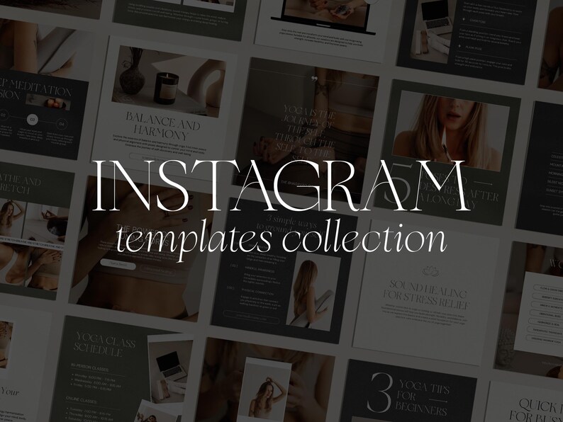 Social Media Bundle Template, Instagram Carousel Canva Template for ...