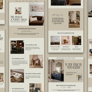 5 Editable Flodesk Email Templates | Interior Design Welcome ...
