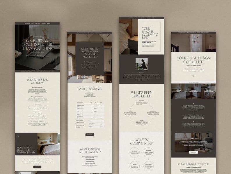 5 Editable Flodesk Email Templates | Interior Design Welcome ...