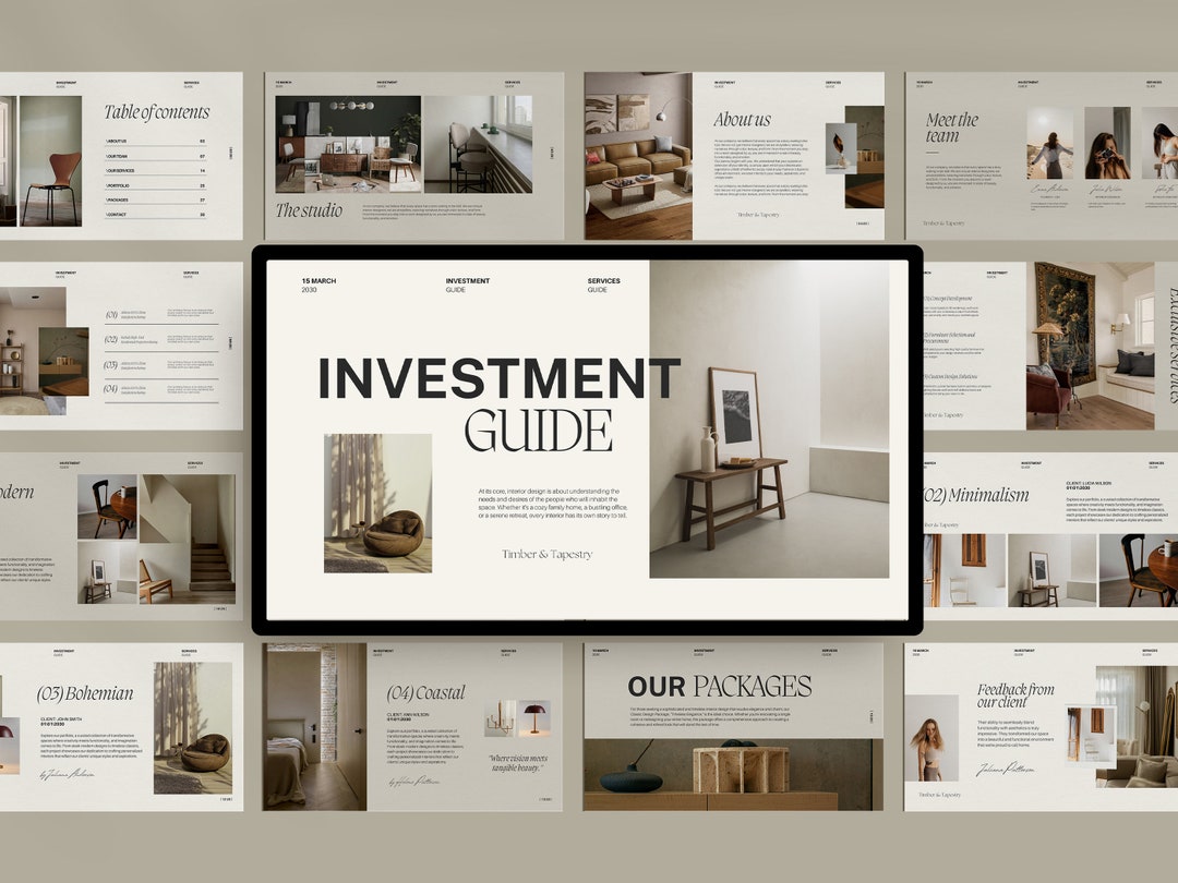 Interior Design Investment Guide Template, Interior Design, Interior ...