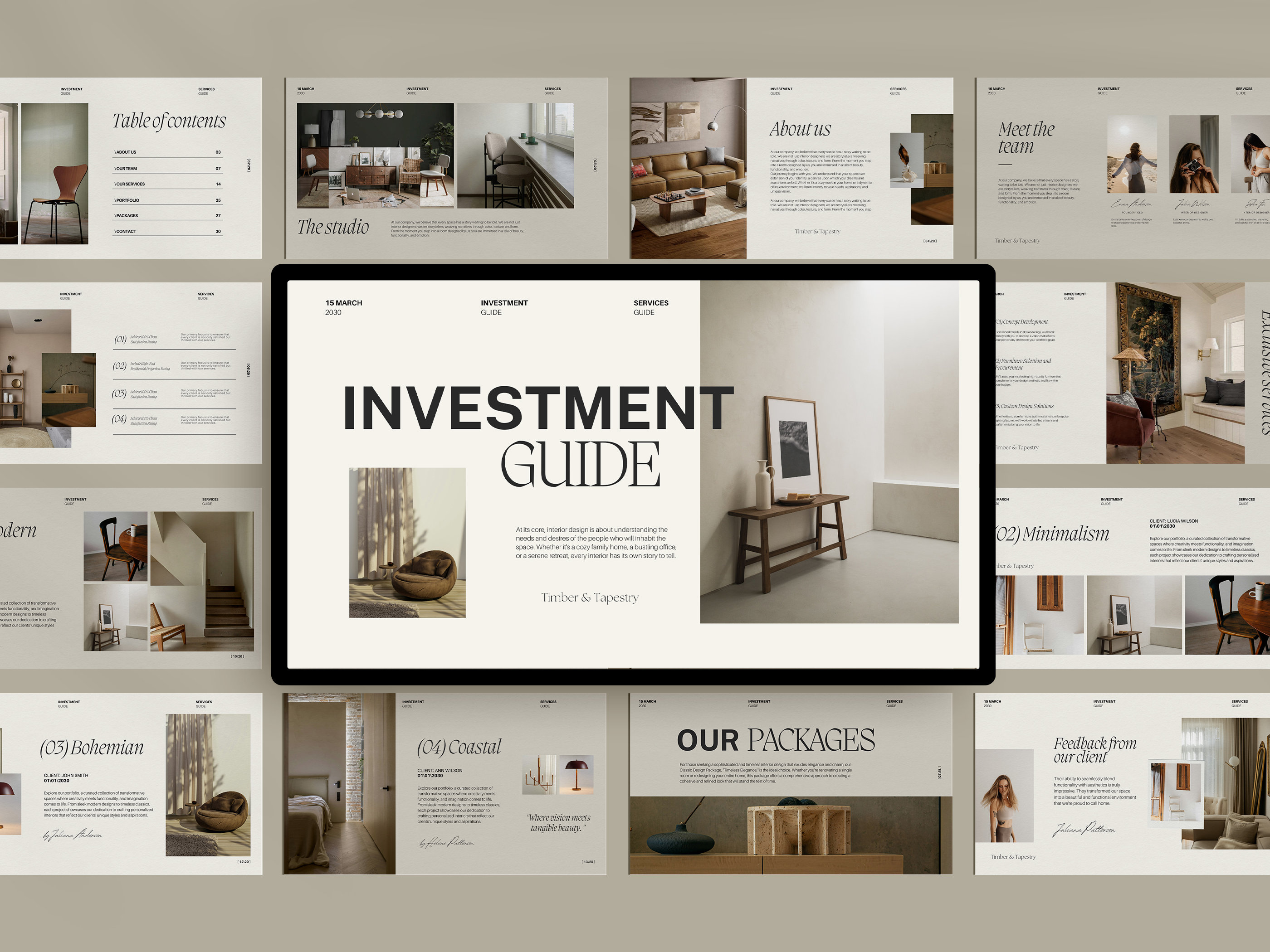 Interior Design Investment Guide Template, Interior Design, Interior ...