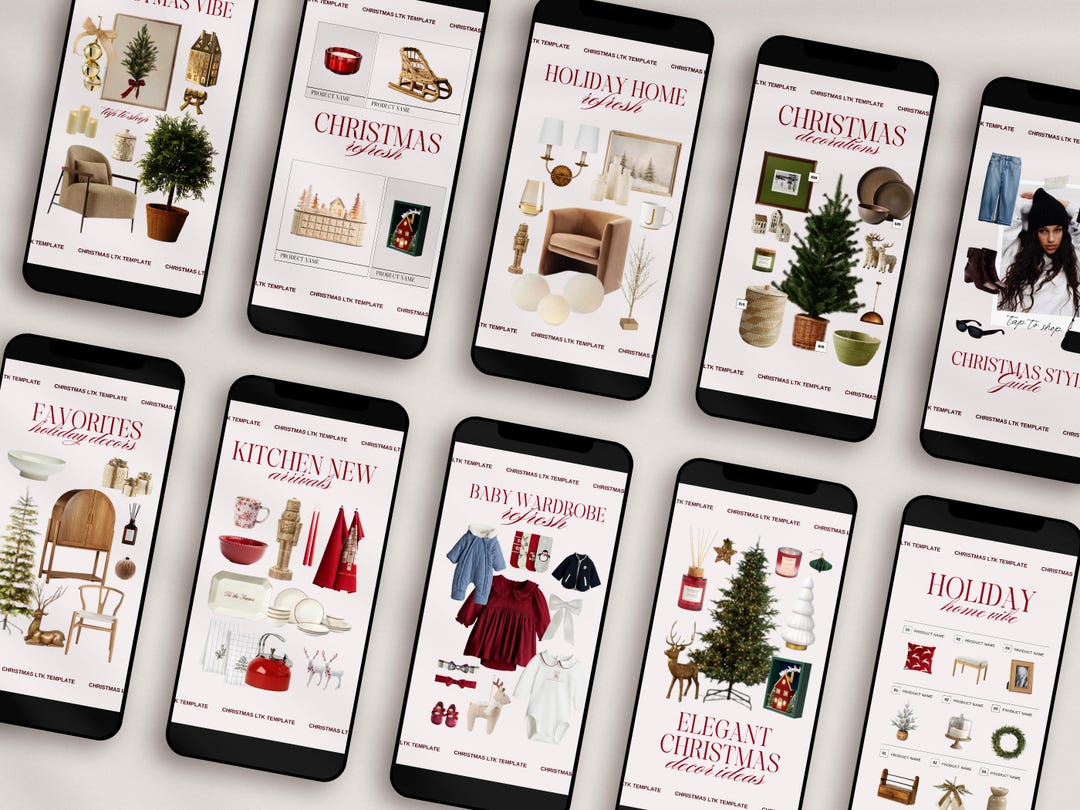 40 Christmas Instagram Story Canva Templates | LTK Gift Guide for ...