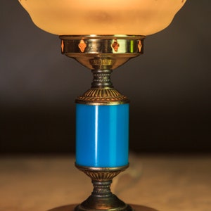 Vintage Spanish Table Lamp on a Marble Base. - Etsy