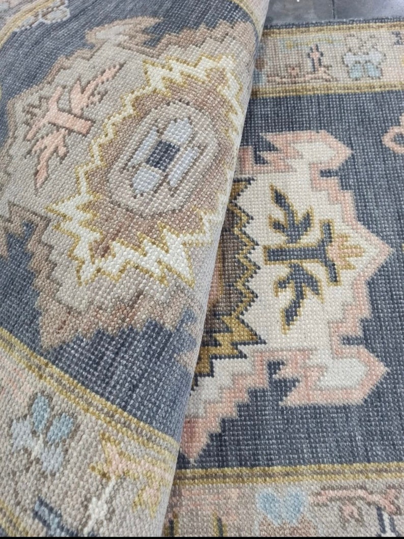 Modern Oushak Rug, Nursery Rug, Handmade Rug, Living Room Rug, Dining ...