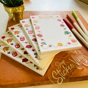 Fall Style Notepad, in a Fall State of Mind, Cute Fall Drawings ...