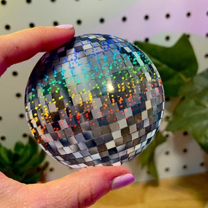 Disco Ball Holographic Sticker, Waterproof Stickers, 3” Disco Ball ...