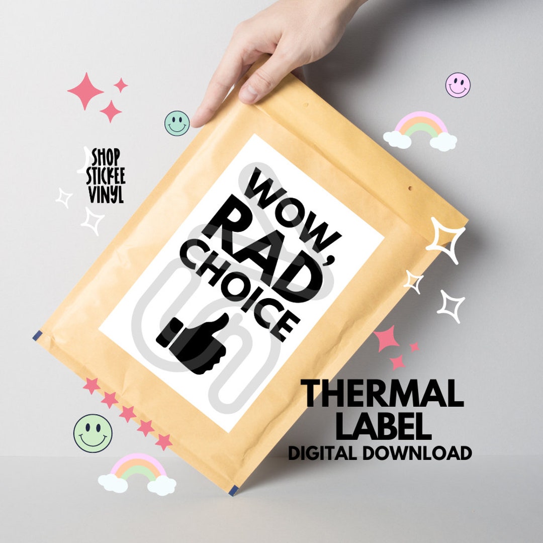 Thermal Label Digital Download, 4x6" PNG Decal, Munbyn Package Stickers ...