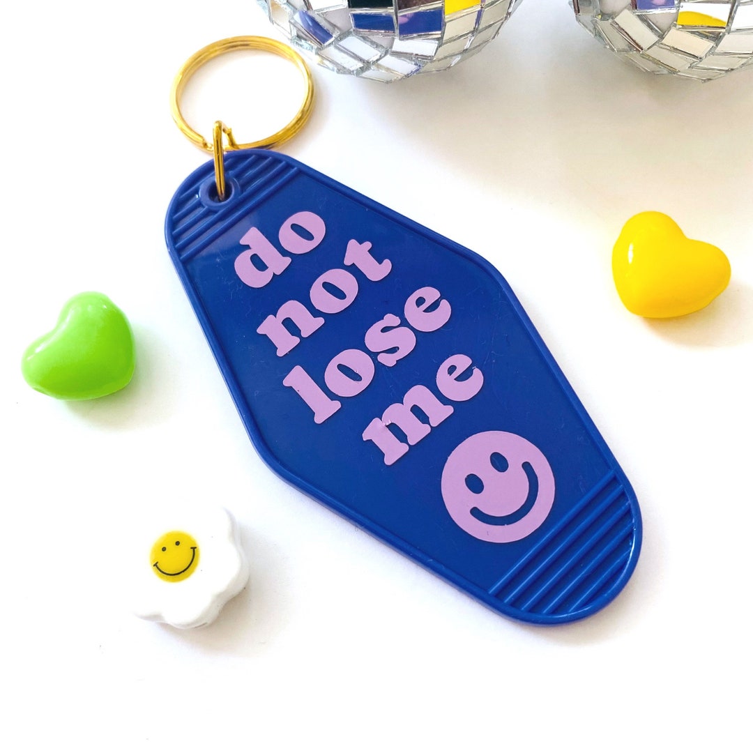 Do Not Lose Me Keychain, Retro Hotel Keychain, Key Charm, Handmade Gift ...