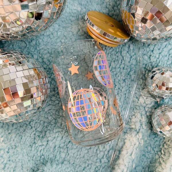 Retro Drinking Glass Etsy