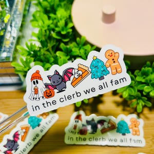 In the Clerb We All Fam Sticker, Tik Tok Viral Saying Sticker ...
