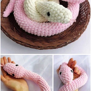No Sew SNAKE PATTERN Crochet Snake Pattern Snake Crochet Pattern Snake ...