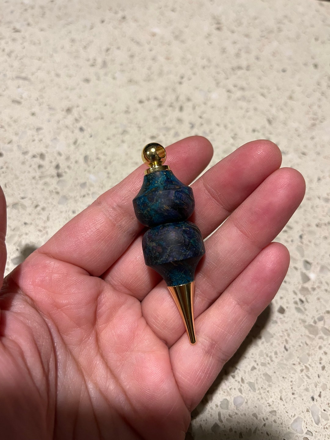 Dark Teal Black Ash Burl Tree Ornament - Etsy