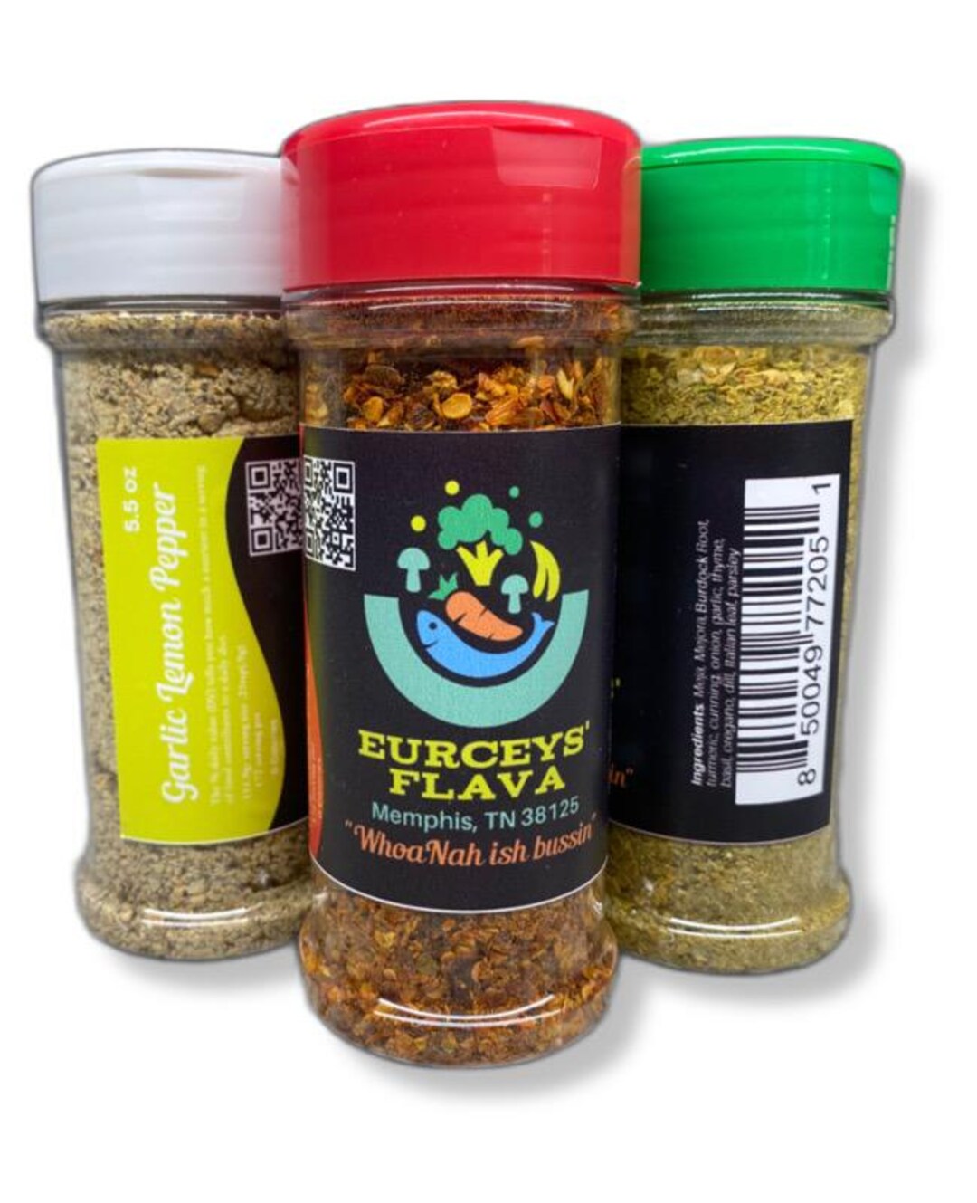 3 Flava Set in *herbal Lovers *garlic Lemon Pepper *cajun Spicy - Etsy
