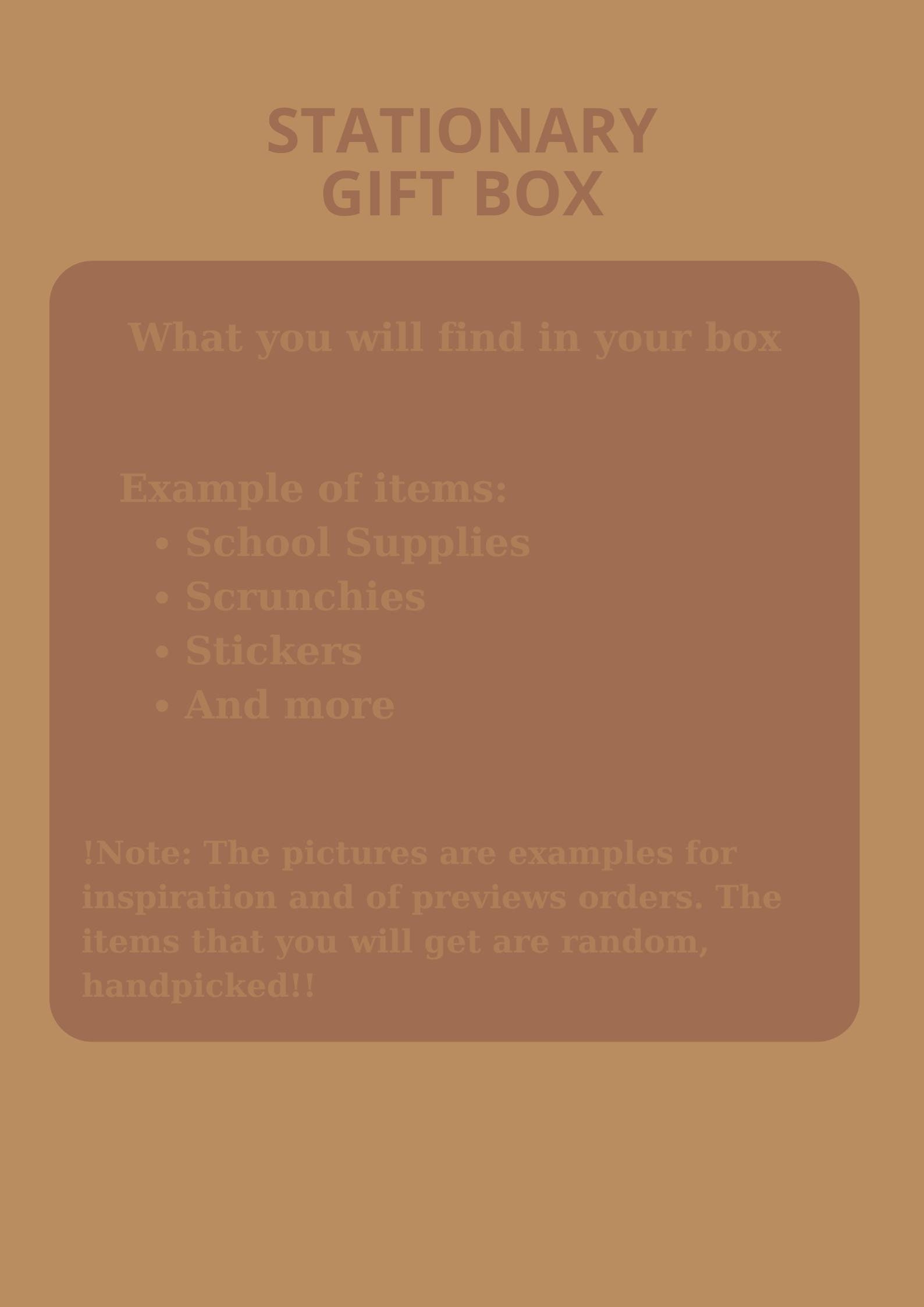 Stationary Gift Box | School Supplies Surprise Bundle | Niromeshop - Etsy