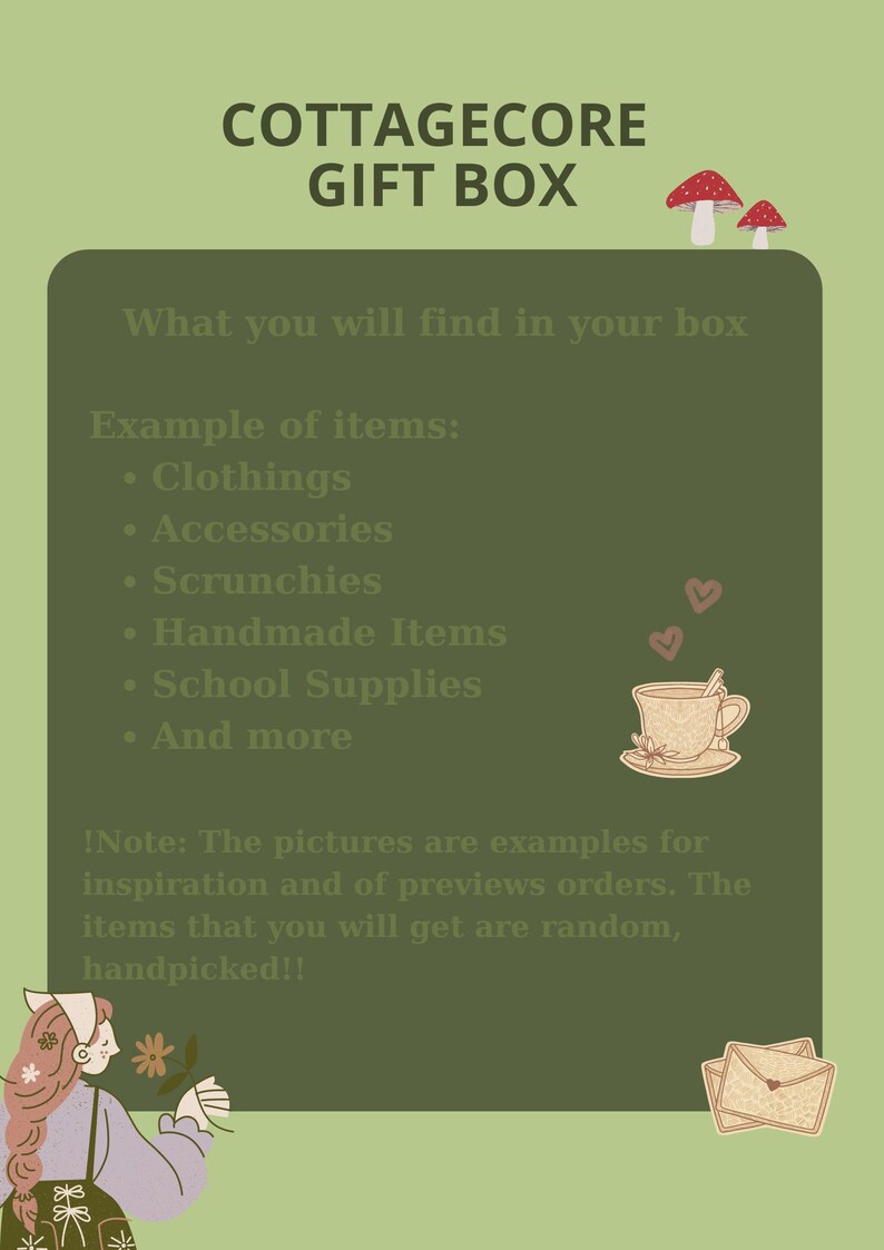 Cottage Core Gift Box | Surprise Bundle | Niromeshop - Etsy