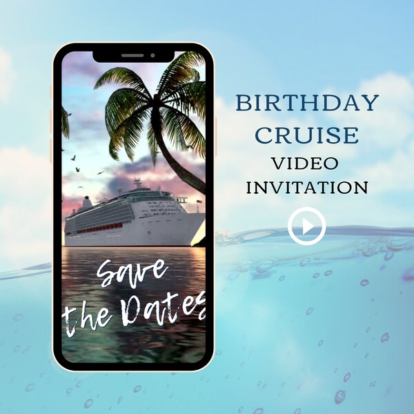 Birthday Cruise Save the Date - Etsy