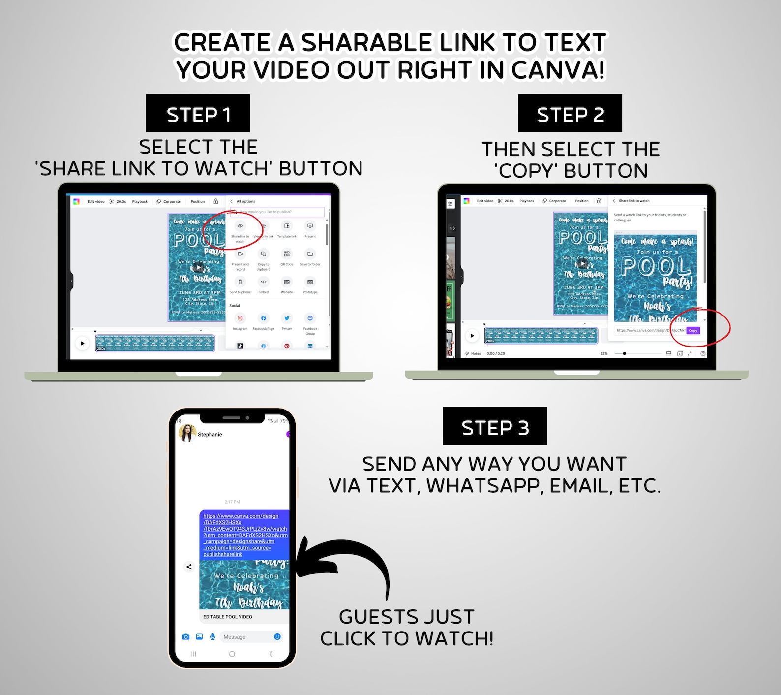 Editable Animated Denim & Dunks Invitation, Denim and Dunks Sneaker ...