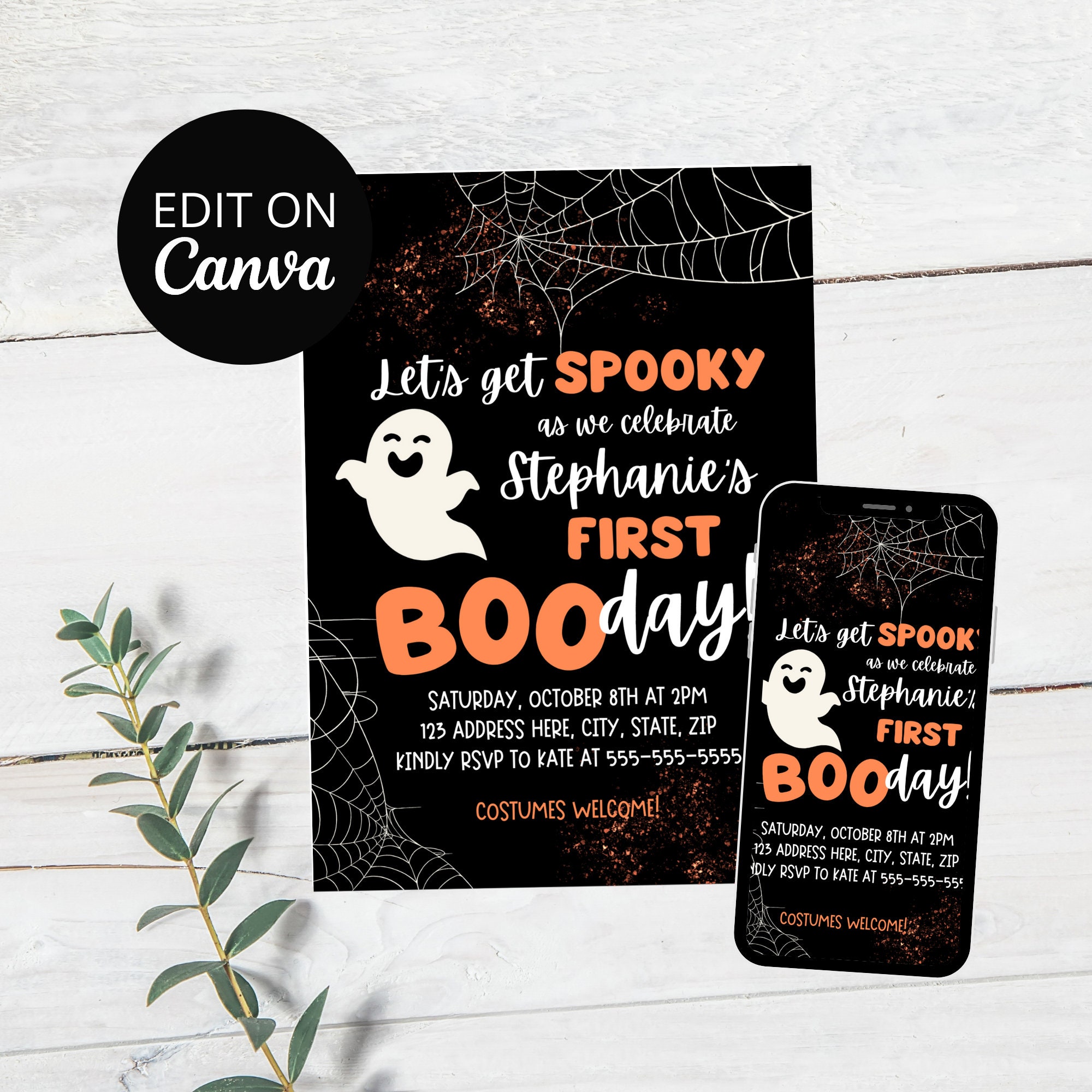 First Boo Day Invite - Etsy