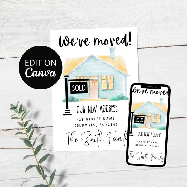 Moving Postcard - Etsy