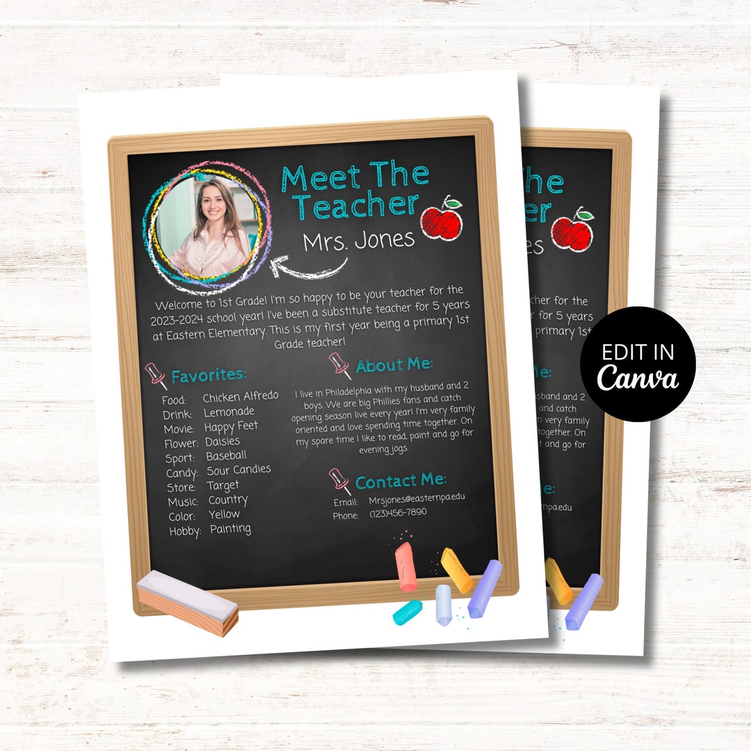 EDITABLE Meet the Teacher Template, Teacher Newsletter, Back to School ...