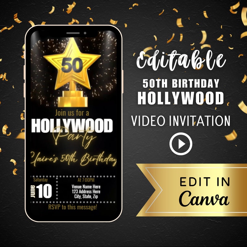 Hollywood Birthday - Etsy