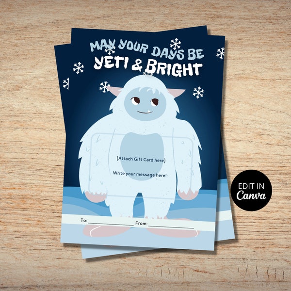Yeti Card - Etsy