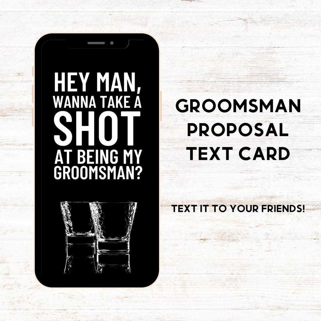 Digital Groomsman Proposal Card, Best Man Proposal Card, Will You Be Me ...