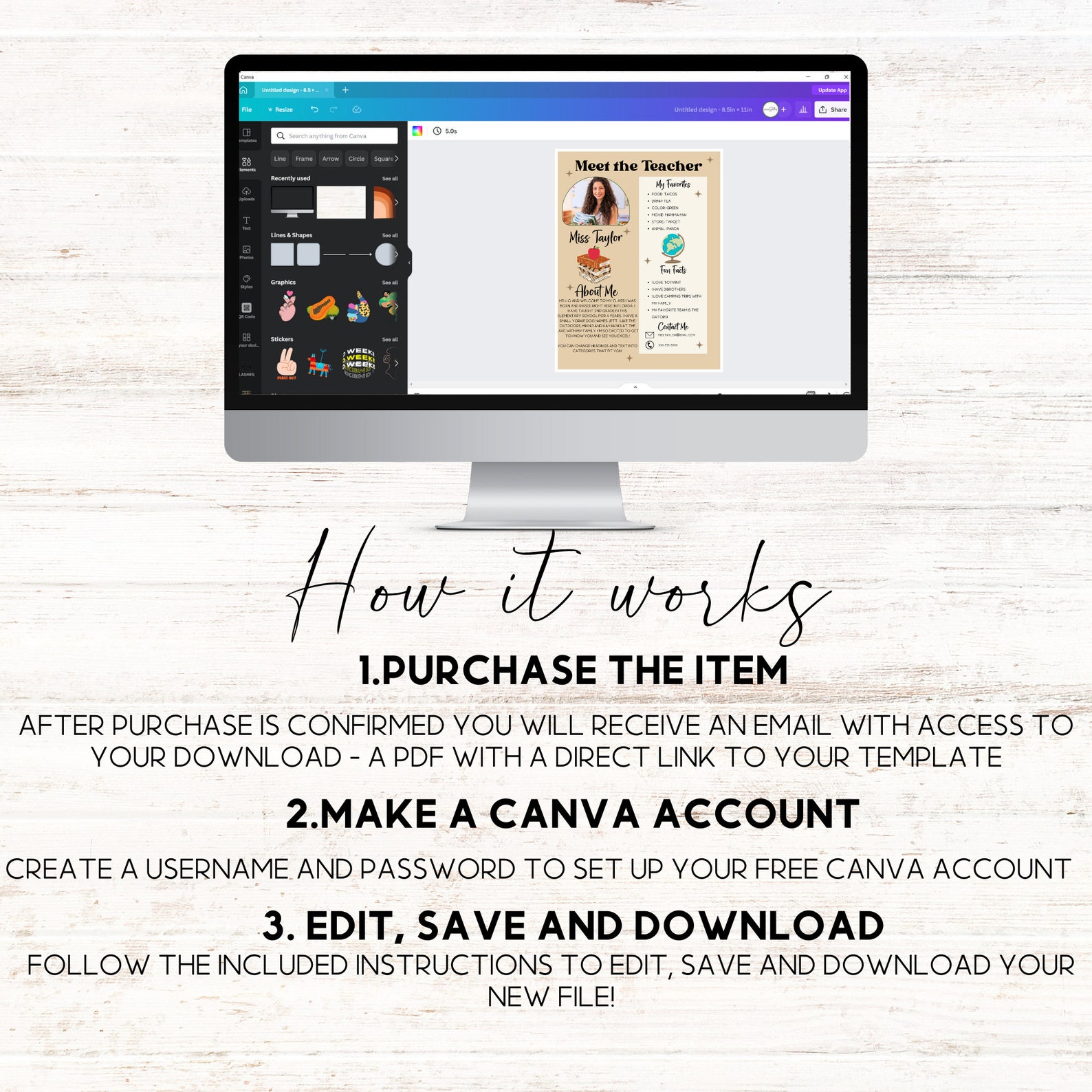 EDITABLE Meet the Teacher Template, Teacher Newsletter, Back to School ...