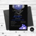Blue Sneaker Ball Invitation, Sneaker Ball Birthday, Sneaker Ball Gala ...