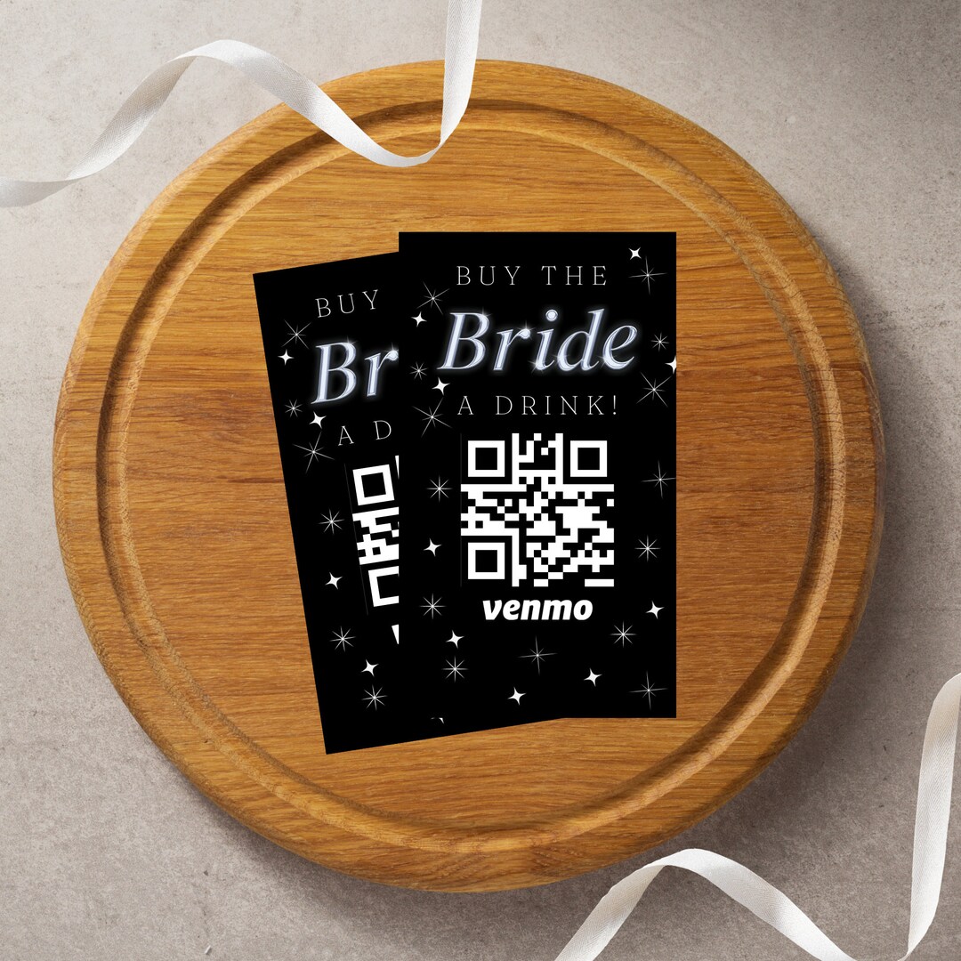 Buy the Bride a Drink Card, Bride and Boujee Matching Set, Venmo Drink ...