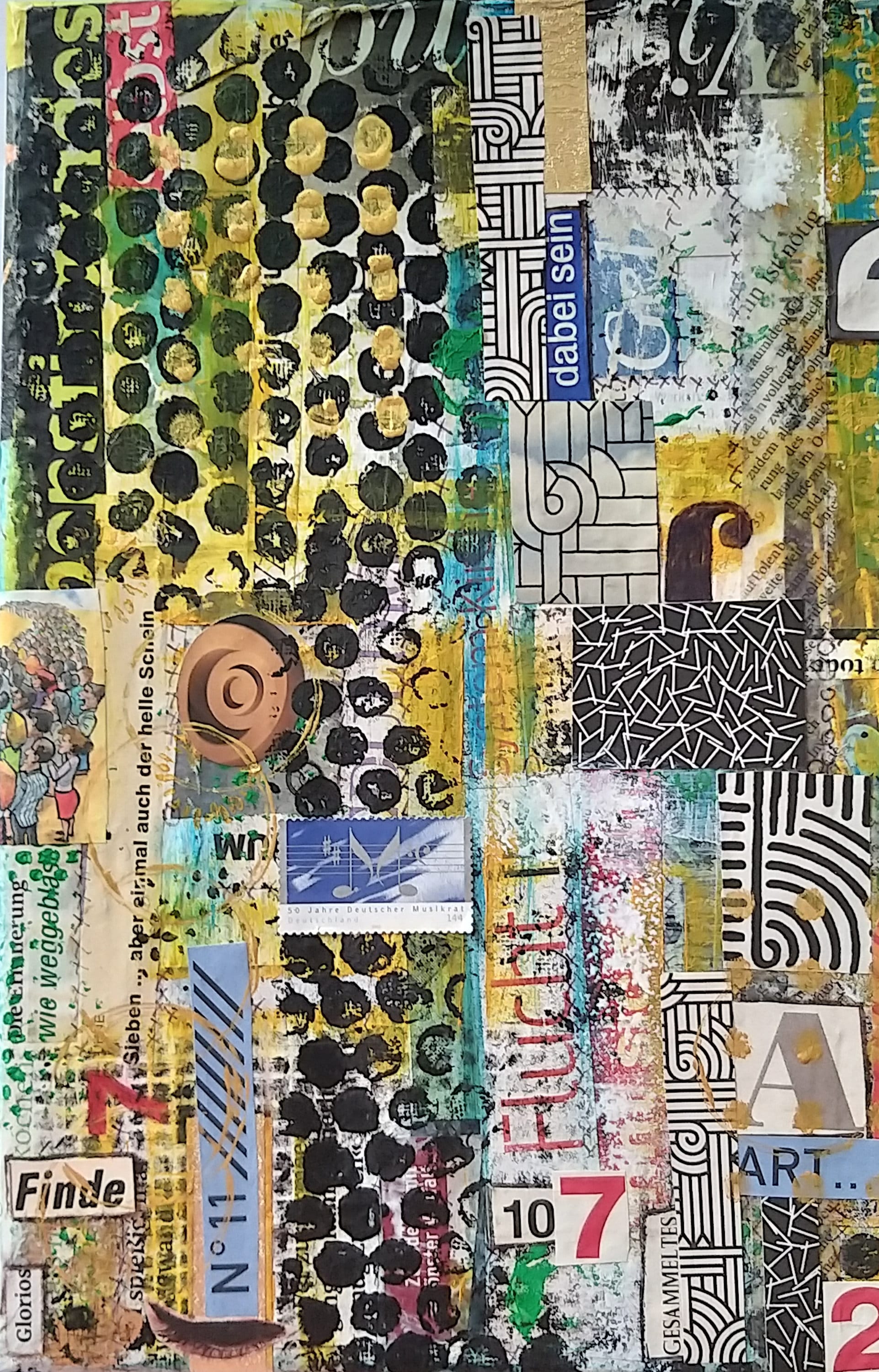 Analog Collage, Collage Type, Word Collage, Abstract Collage, Artwork ...