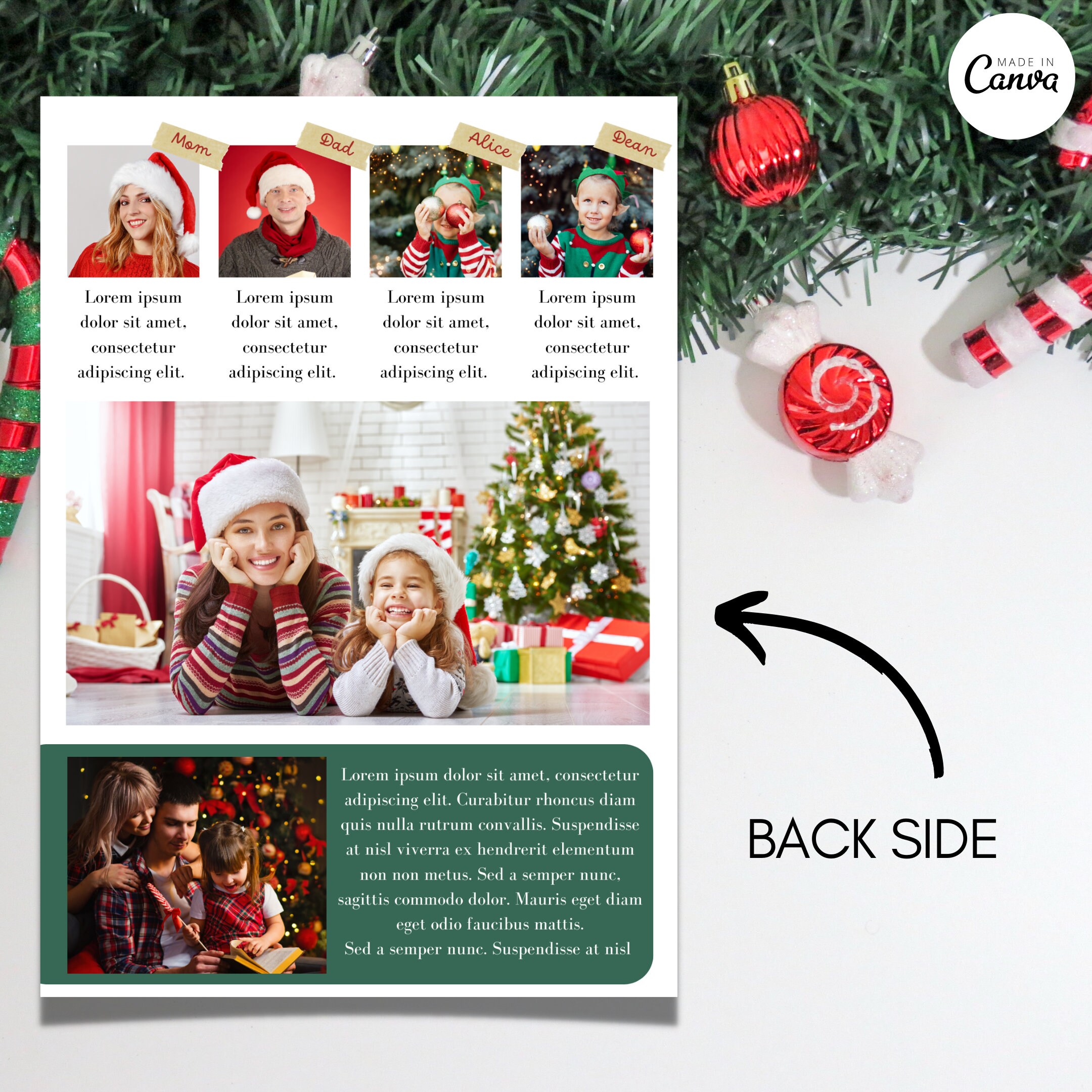 Christmas Newsletter / Year in Review Template / Year in Review ...