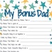 All About My Bonus Dad Printable Fathers Day Gift Idea. Reasons I Love ...
