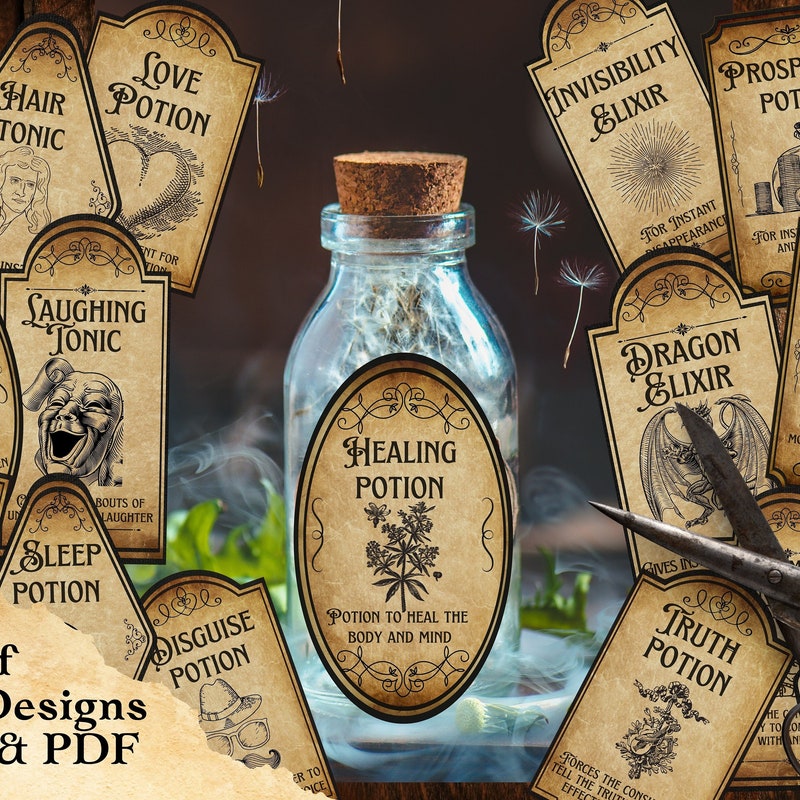 Potion Labels - Etsy