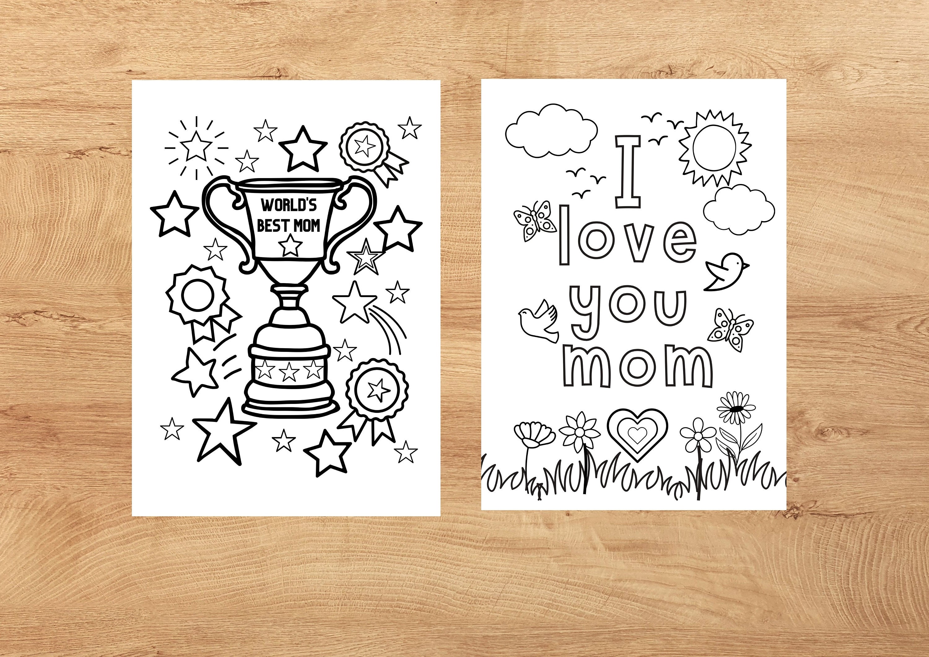 Printable Mothers Day Activity~ Coupons & Coloring In~ Mothers Day ...