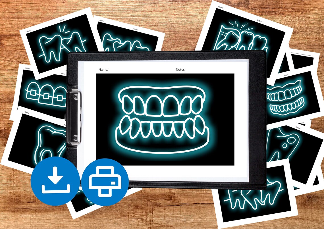 Printable Dental X-rays for Kids. Pretend Play Kids X-ray Activity for ...