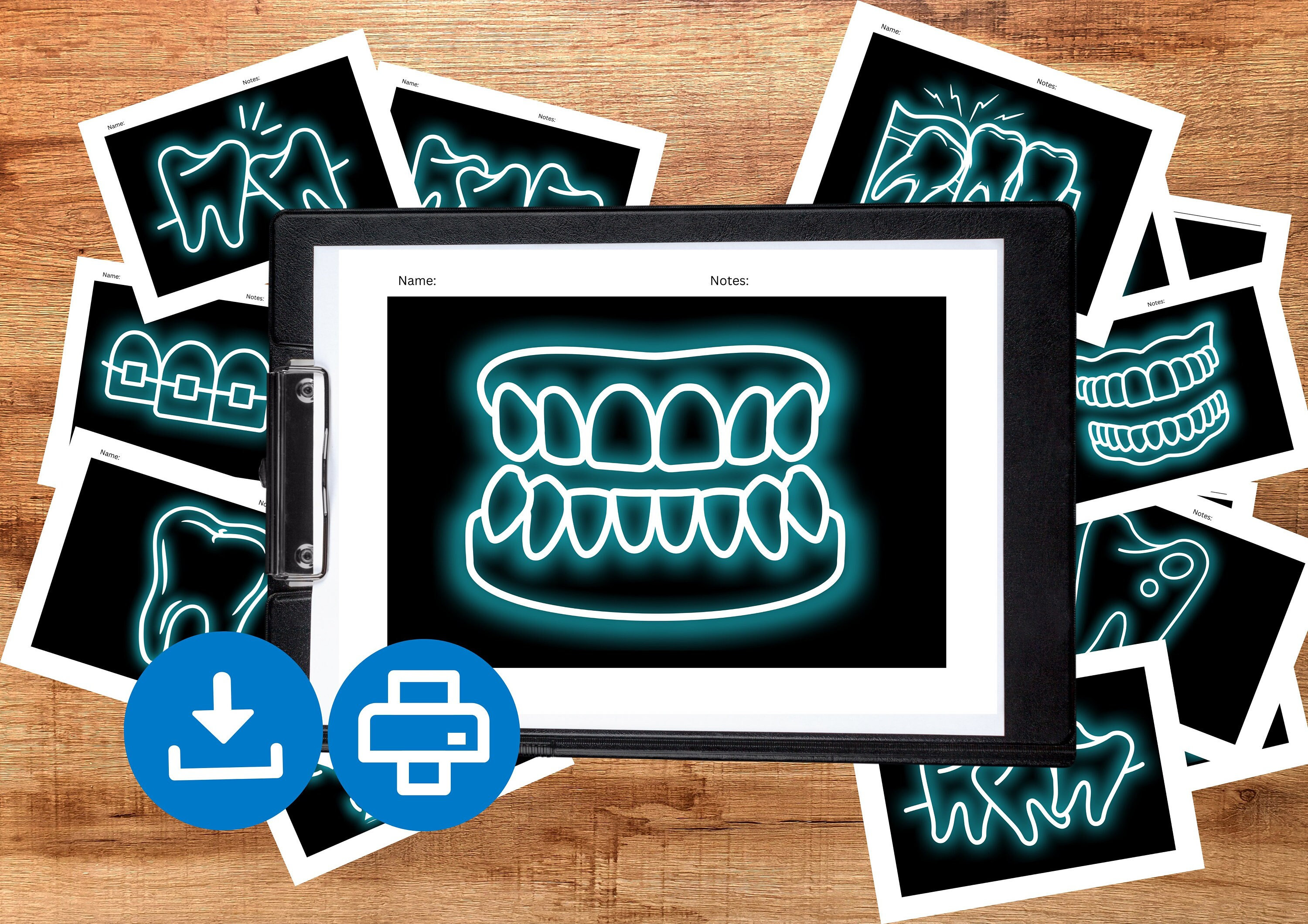 Printable Dental X-rays for Kids. Pretend Play Kids X-ray Activity for ...