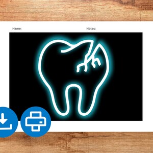 Printable Dental X-rays for Kids. Pretend Play Kids X-ray Activity for ...