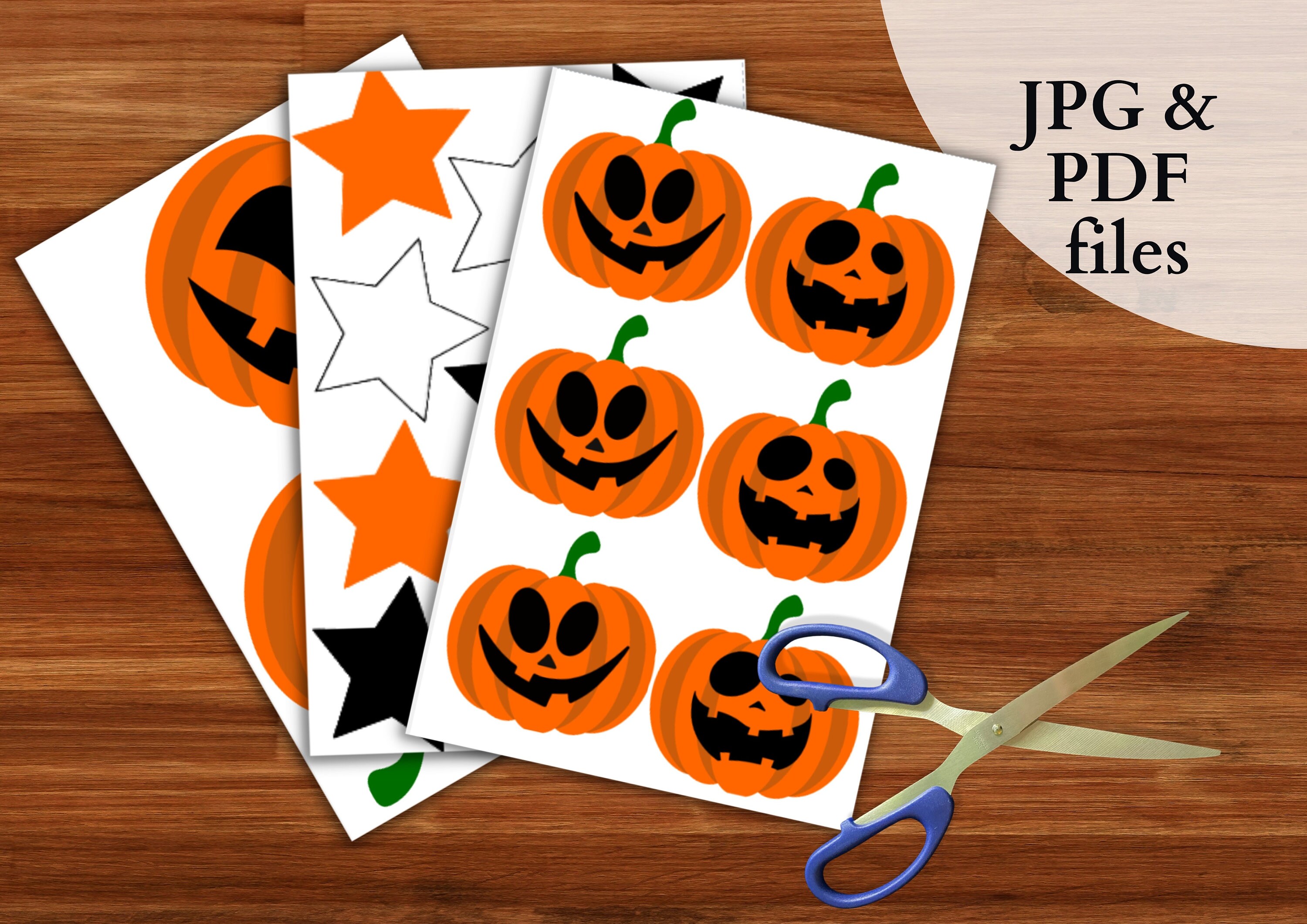 Printable Halloween Garland Decoration ~ Pumpkin Bunting Halloween ...