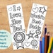 Printable Father's Day Coloring Bookmarks Craft Activity Gift Idea for ...