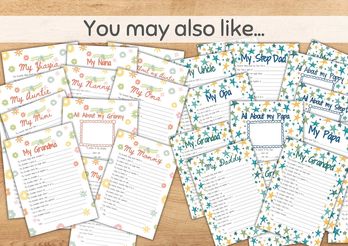 Printable Fathers Day Activity~ About My Daddy~ Idea for Fathers Day ...