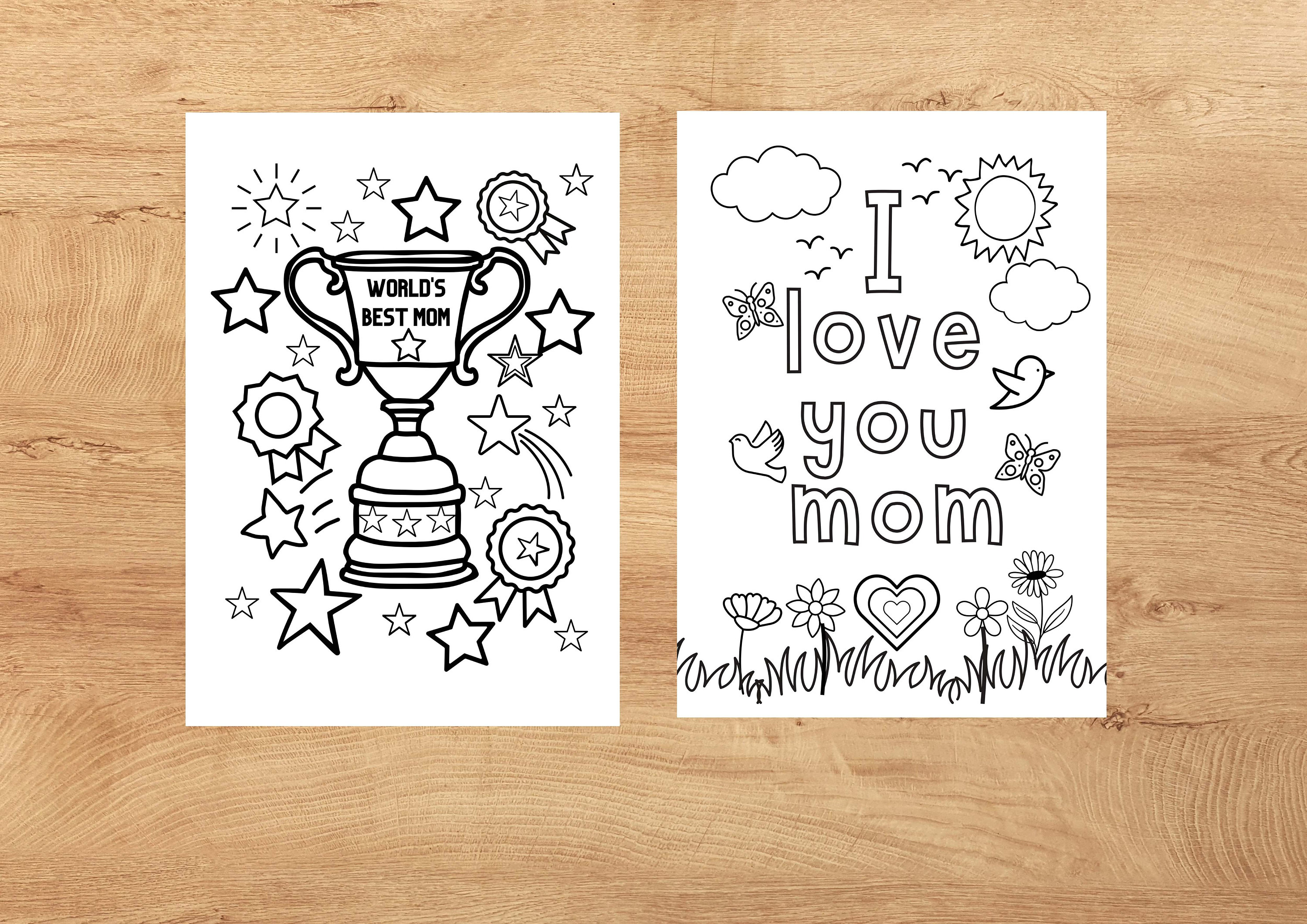 Printable Mothers Day Activity Pack Coloring in - Etsy UK