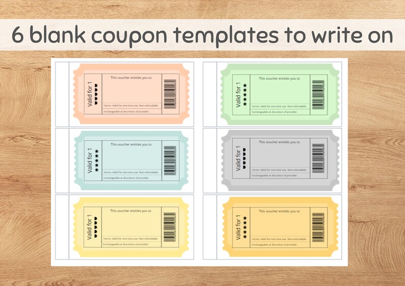 Printable Mother's Day Coupons and Love Vouchers Bundle Mothers Day ...