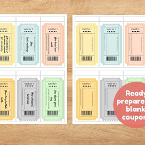 Printable Mothers Day Activity~ Coupons & Coloring In~ Mothers Day ...