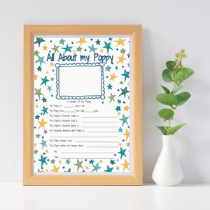 All About My Poppy Printable Fathers Day Gift. Reasons I Love My Poppy ...